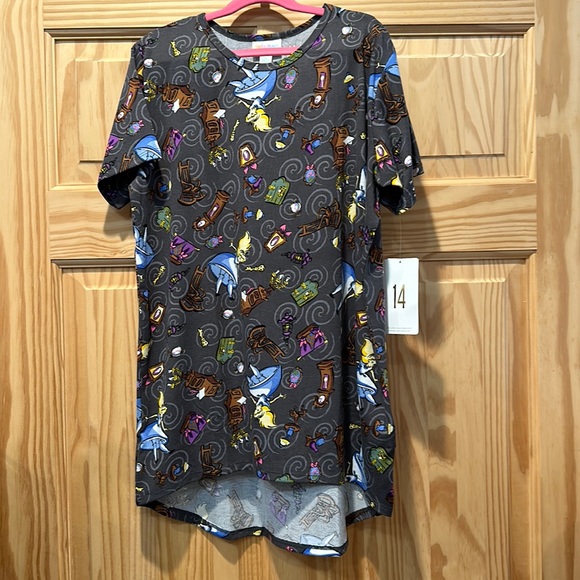 LuLaRoe | Shirts & Tops | Lularoe Disney Alice In Wonderland Print ...